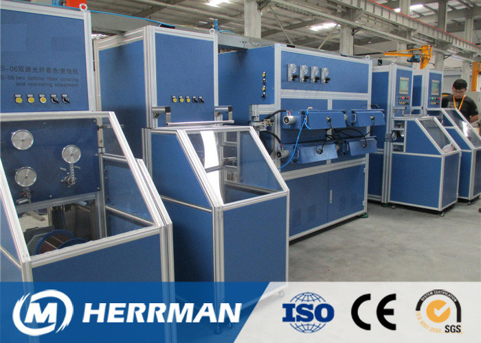 Coloring And Rewinding Machine Fiber Optic Cable Production Line ...