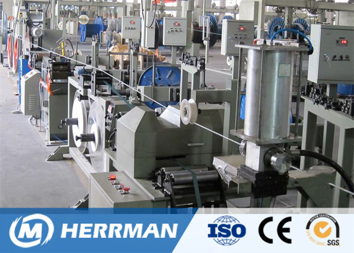 Outdoor Fiber Optic Cable Production Line Cable Jacketing Machine With ...