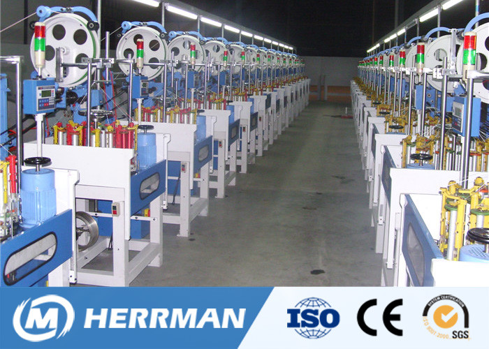 Single Head Wire Harness Braiding Machine , High Speed Braiding Machine