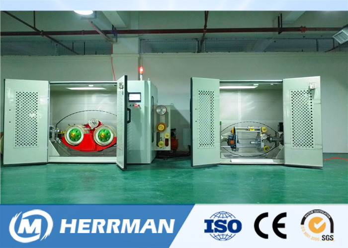 Horizontal Signal Cable Twisting Machine With Back Twist 0.6 - 3kg Tension