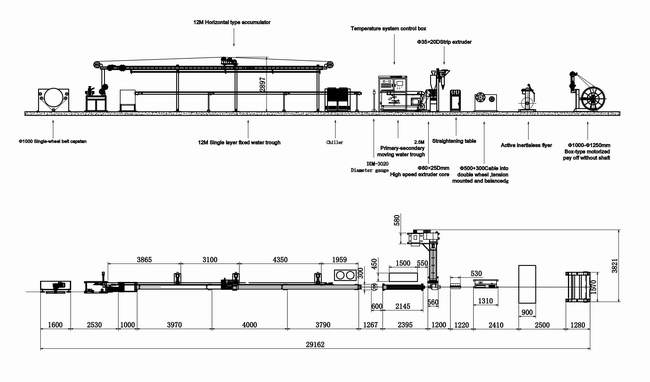 FEP / PFA / ETFE Teflon Cable Extrusion Line High Speed For Fire Resistance