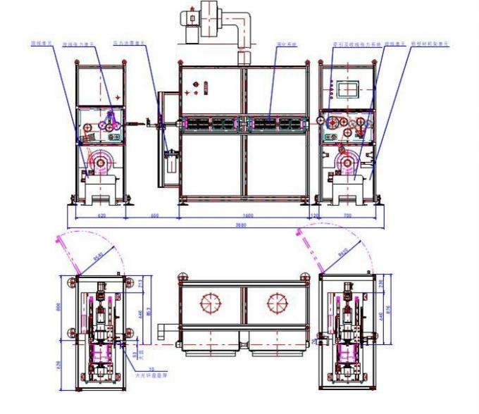 Double Layer Optical Fiber Rewinder With Coloring Function , Optical ...